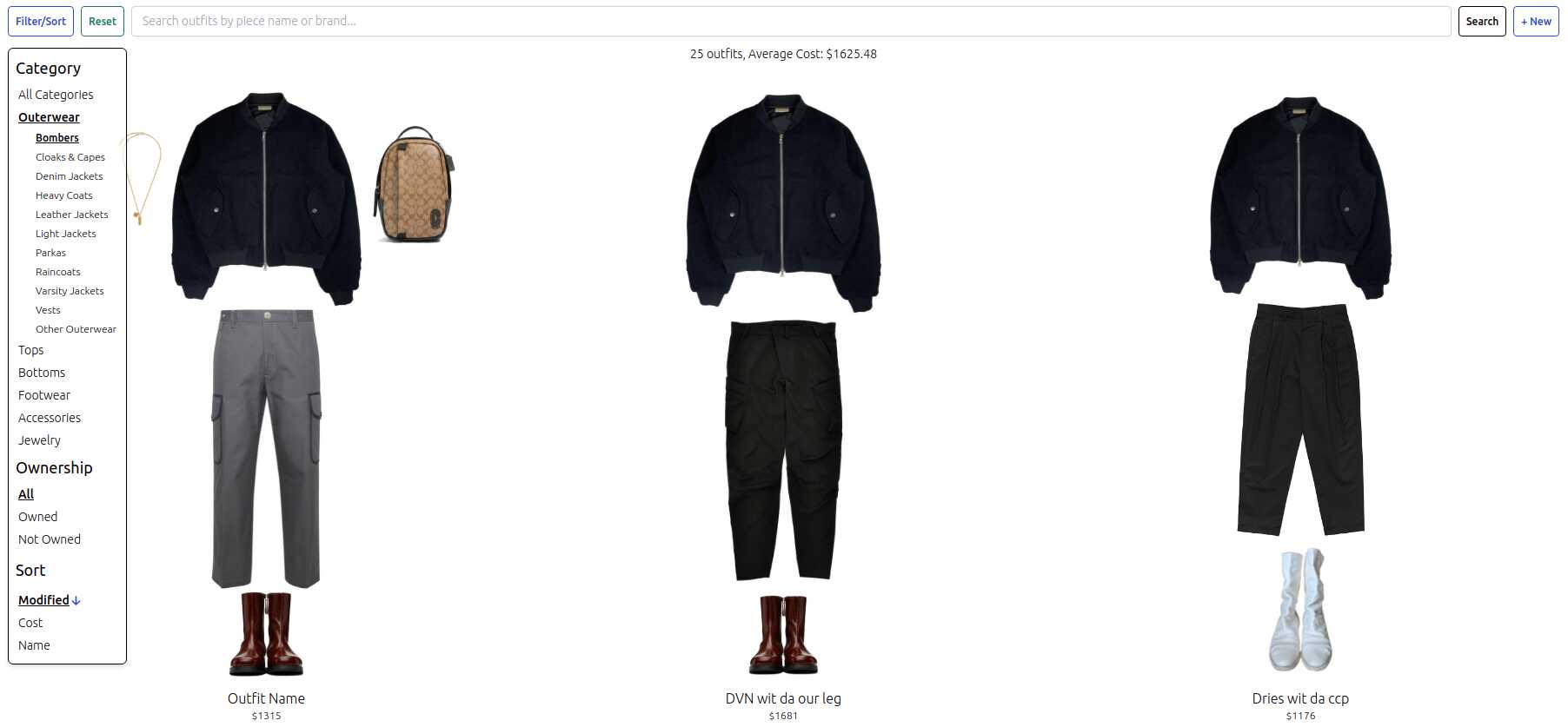 OutfitOrg - Create & Organize Outfits Online.